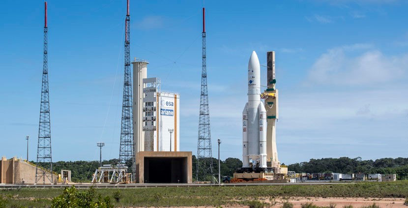 Ariane 5 is in the Launch Zone for Year-Opening Mission