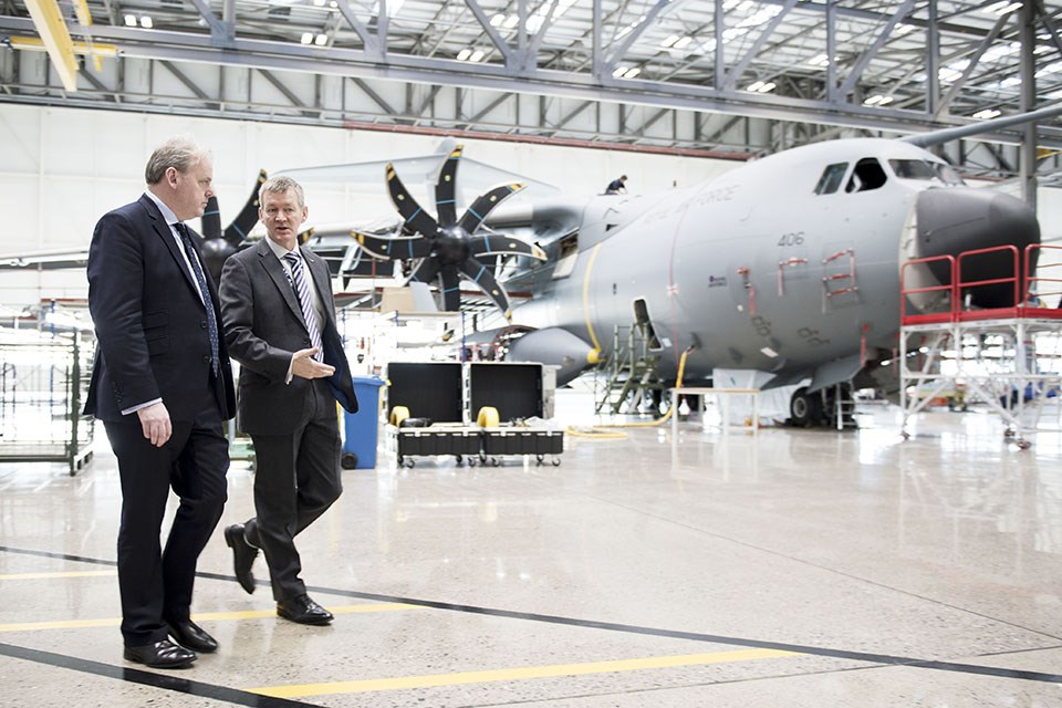 Huge New Atlas Aircraft Hangar Opened by Defence Minister