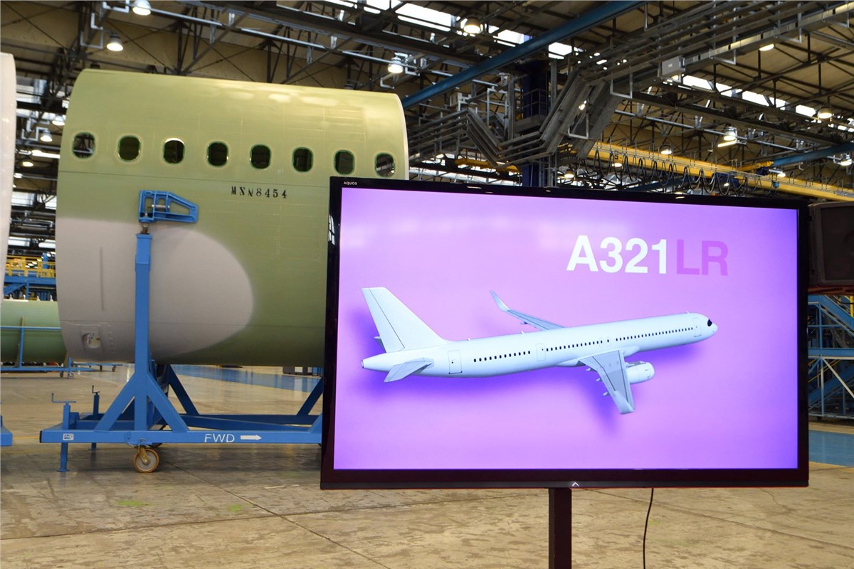 Leonardo: 1st Front Fuselage Section for the Airbus A321 LR