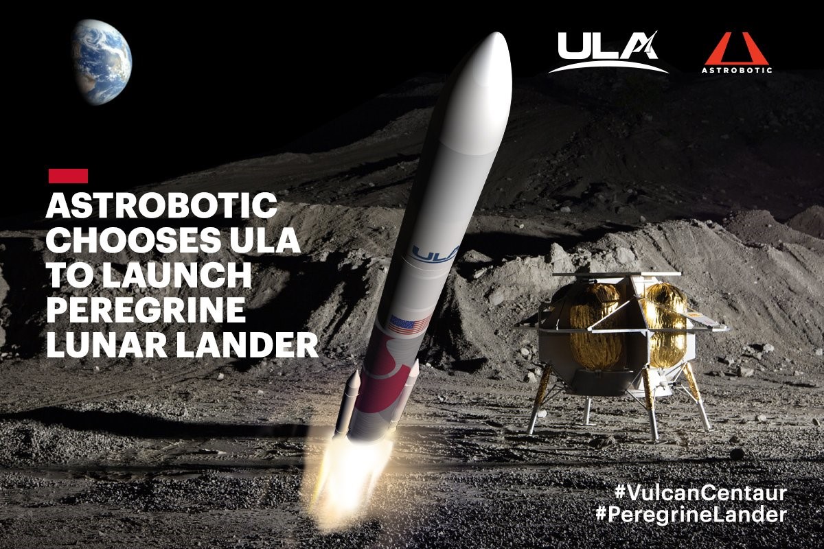 Astrobotic Selects ULA Vulcan Centaur Rocket to Launch its 1