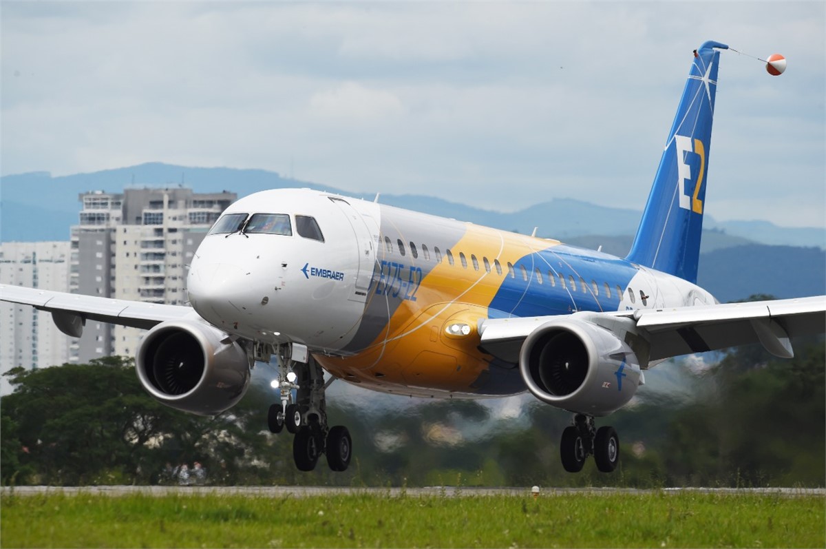 First E175-E2 Jet Completes its Maiden Flight