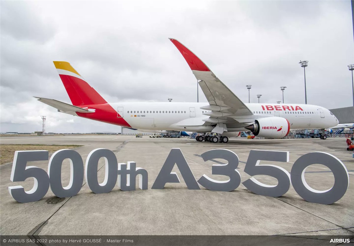 Airbus Delivers its 500th A350 Airbus Delivers its 500th A350